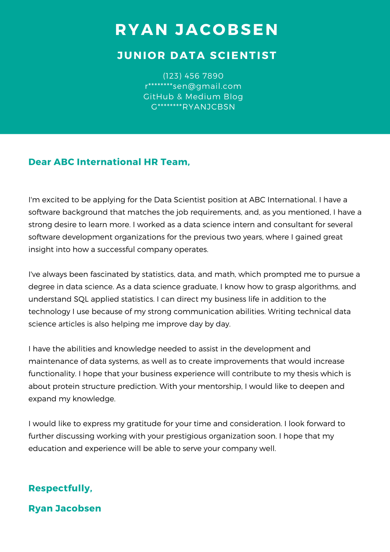 How to Write a Perfect Data Science Cover Letter? | StrataScratch