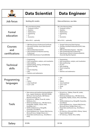 Data Engineer vs Data Scientist: Similarities and Differences ...