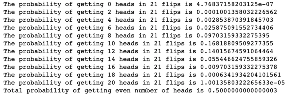 Binomial Distribution in Python for Coin Flip Prediction - StrataScratch