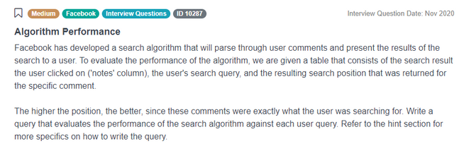 Facebook Data Scientist Interview Process - StrataScratch