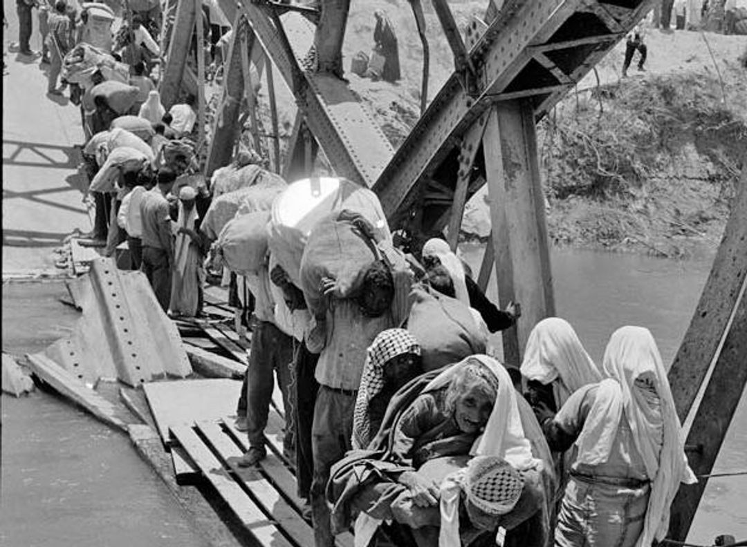 245,000 Palestinian exodus to Jordan