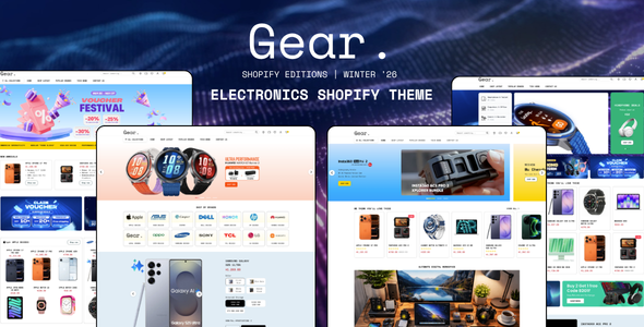 Gear - Best Electronics & Gadgets for Shopify Template | Shopify Customize