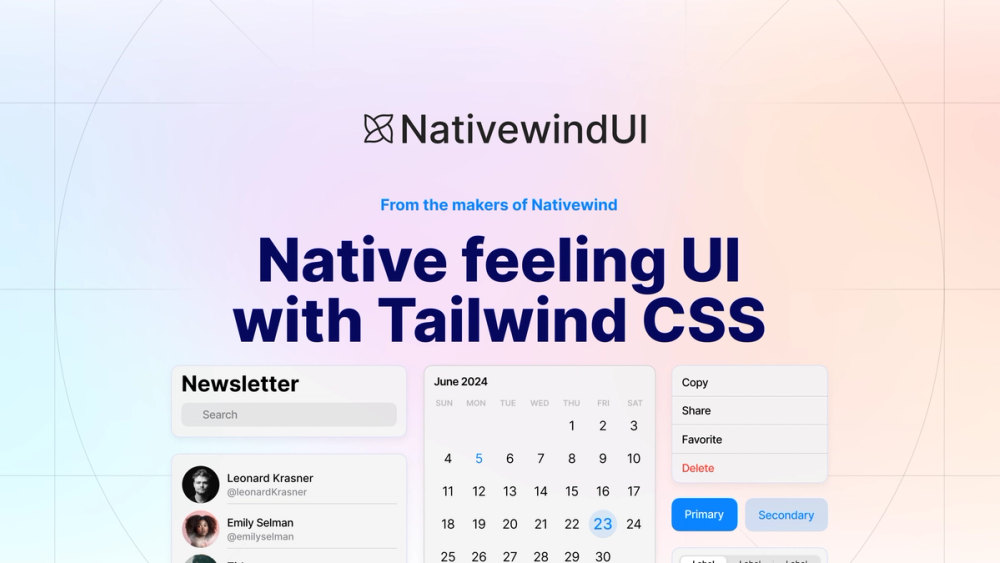 NativewindUI - a UI Component Library | ComponentLibraries