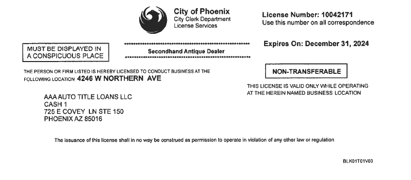 Know Before You Owe - Arizona