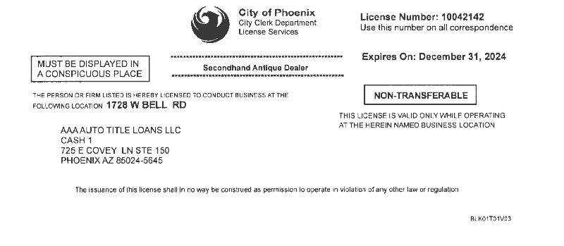 Know Before You Owe - Arizona