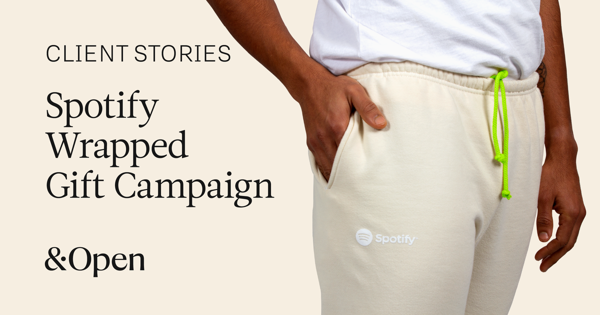 Spotify Wrapped Gift Campaign | &Open