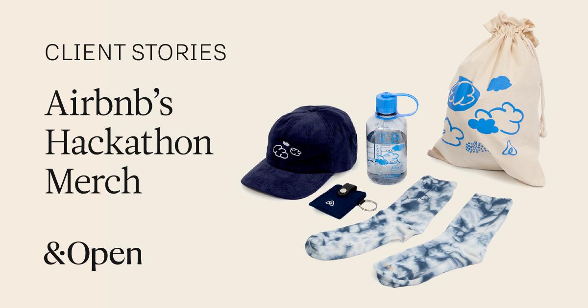 Airbnb’s Hackathon Merch | &Open
