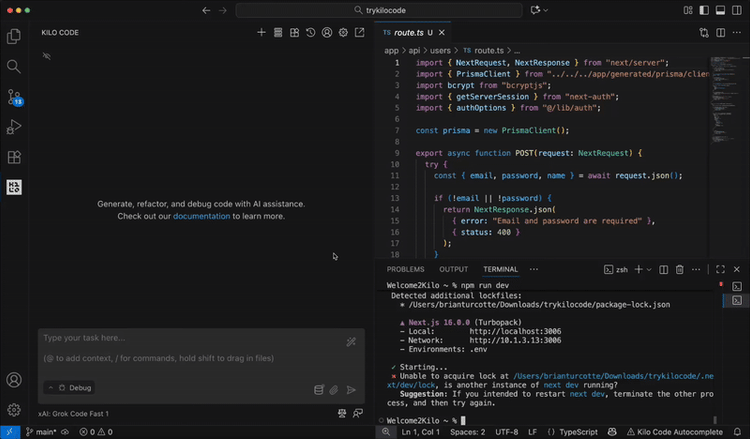Kilo Code: An open source AI coding agent that works with any model