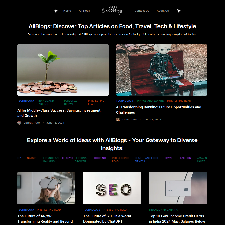 AllBlogs | Explore Best in Food, Travel, Tech & Lifestyle | Blogs