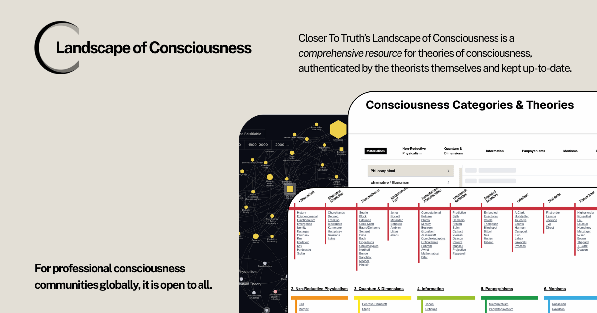 Landscape of Consciousness | Consciousness Theories Hub