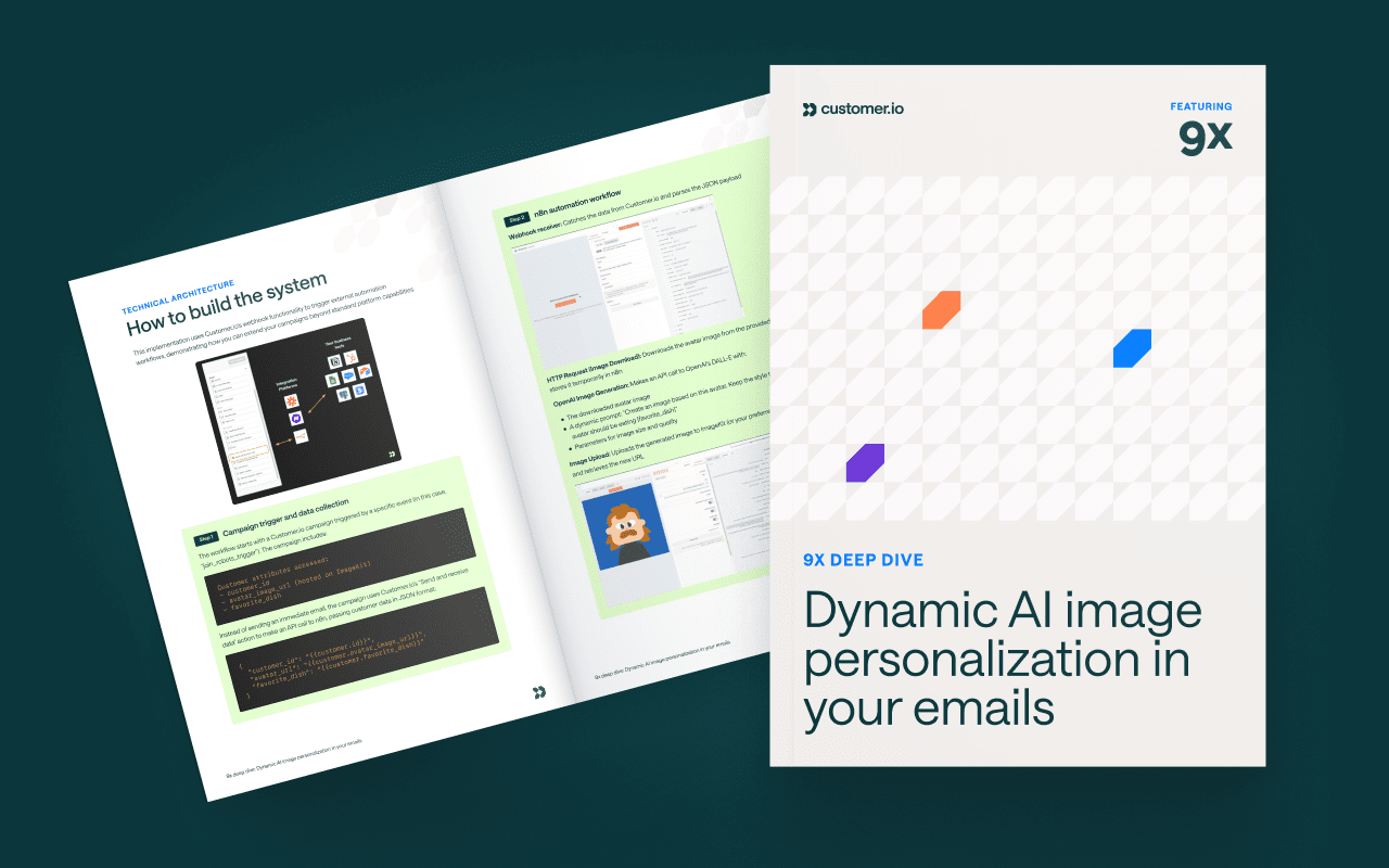 Dynamic AI image personalization in your emails | Customer.io