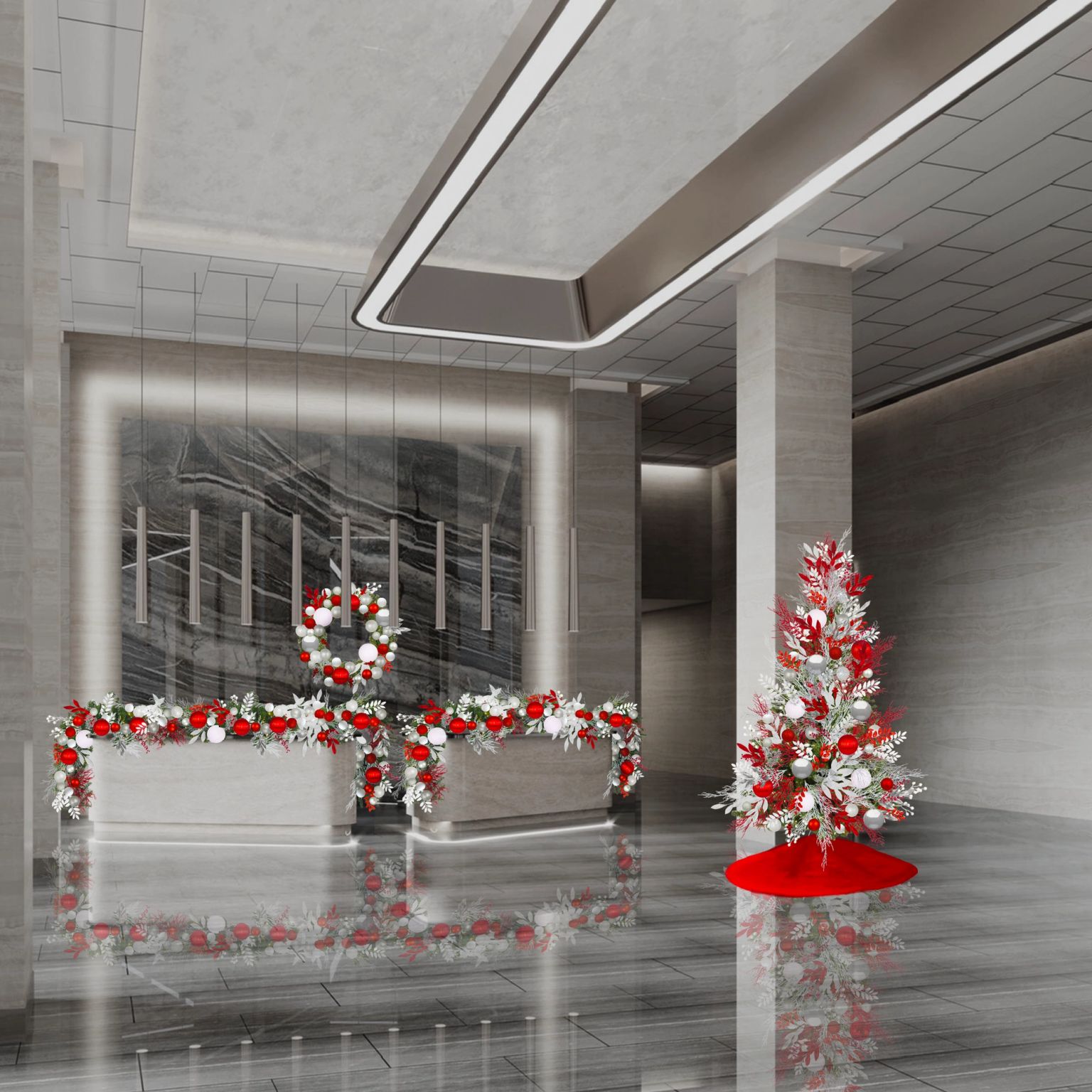 Commercial Christmas Decorating Services by Rent-A-Christmas
