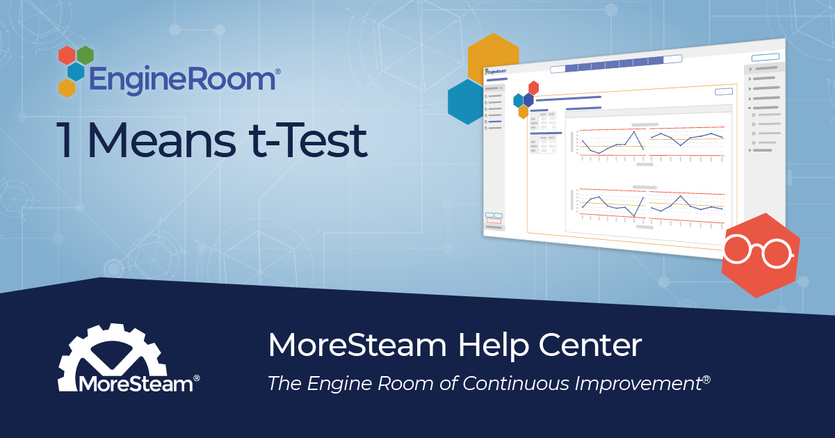 1 Mean t-Test Tutorial | MoreSteam
