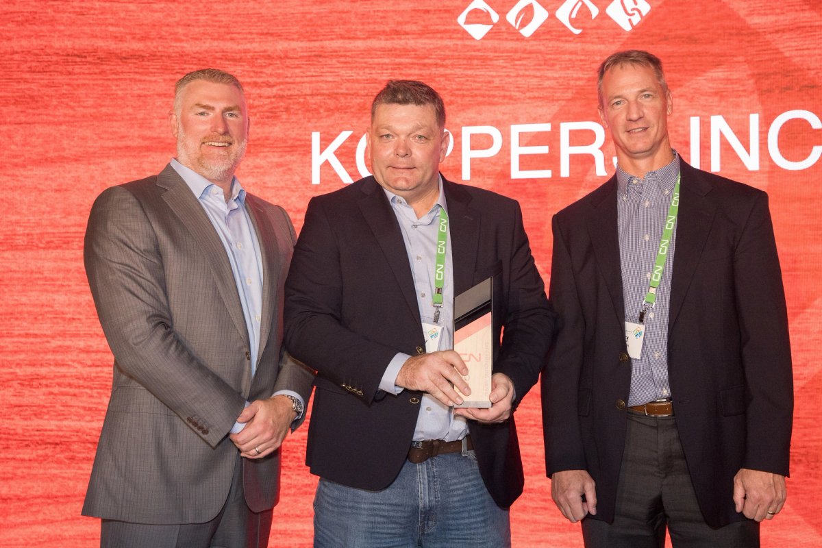 Koppers Honored with Safe Handling Award for Outstanding Railroad Practices