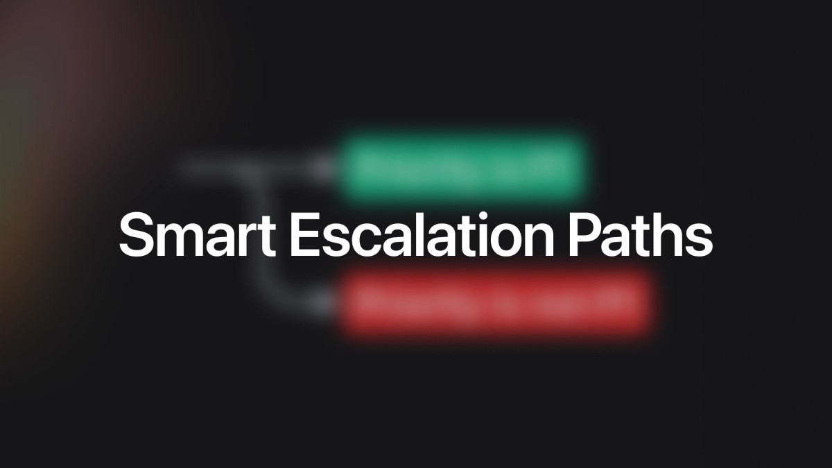 Smart escalation paths for improved incident handling | Changelog ...