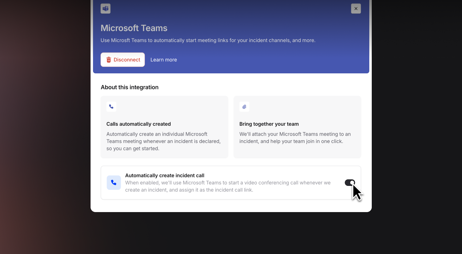 Microsoft Teams incident calls | Changelog | incident.io