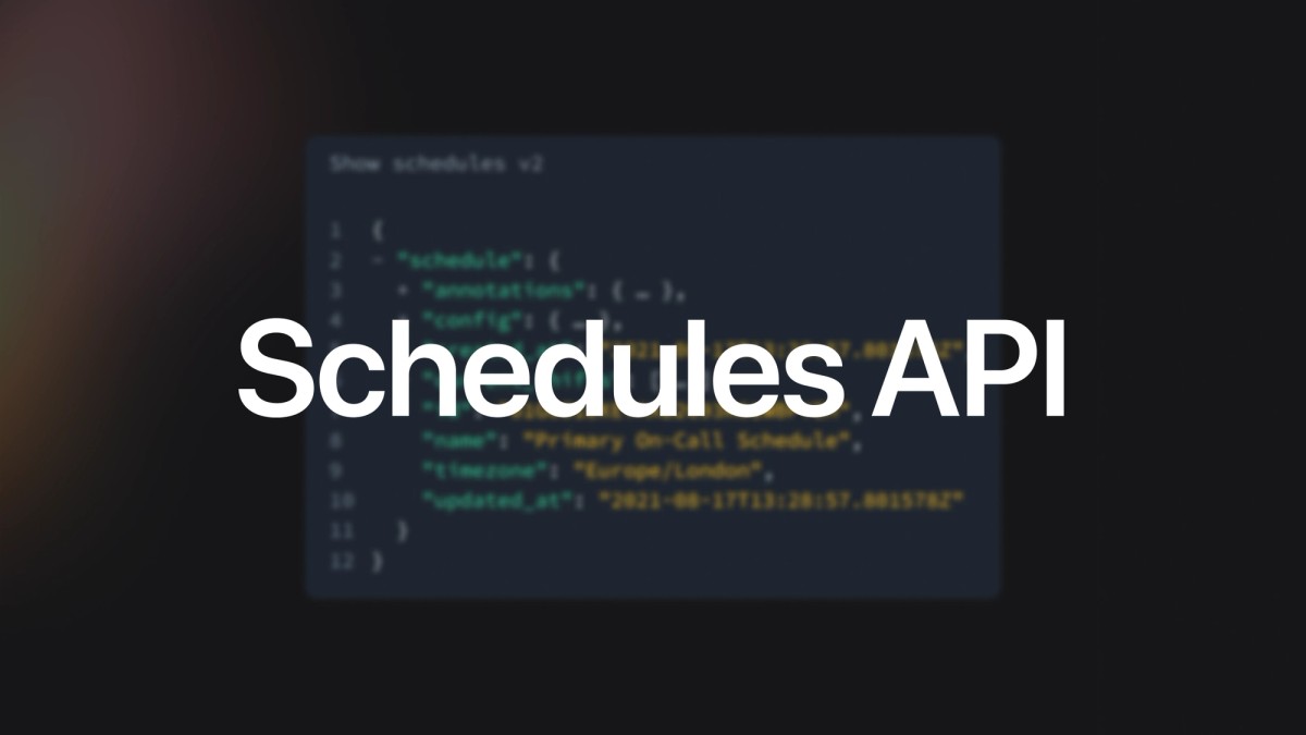 Manage On-call schedules with API | Changelog | incident.io