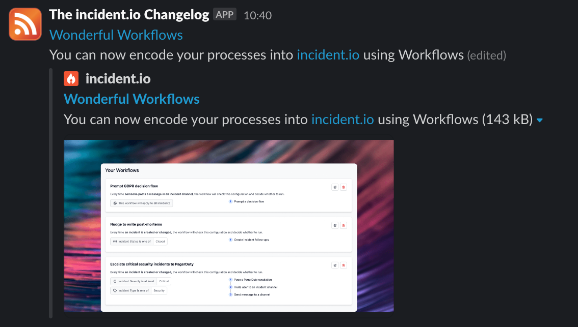 Lessons from 4 years of weekly changelogs | Blog | incident.io