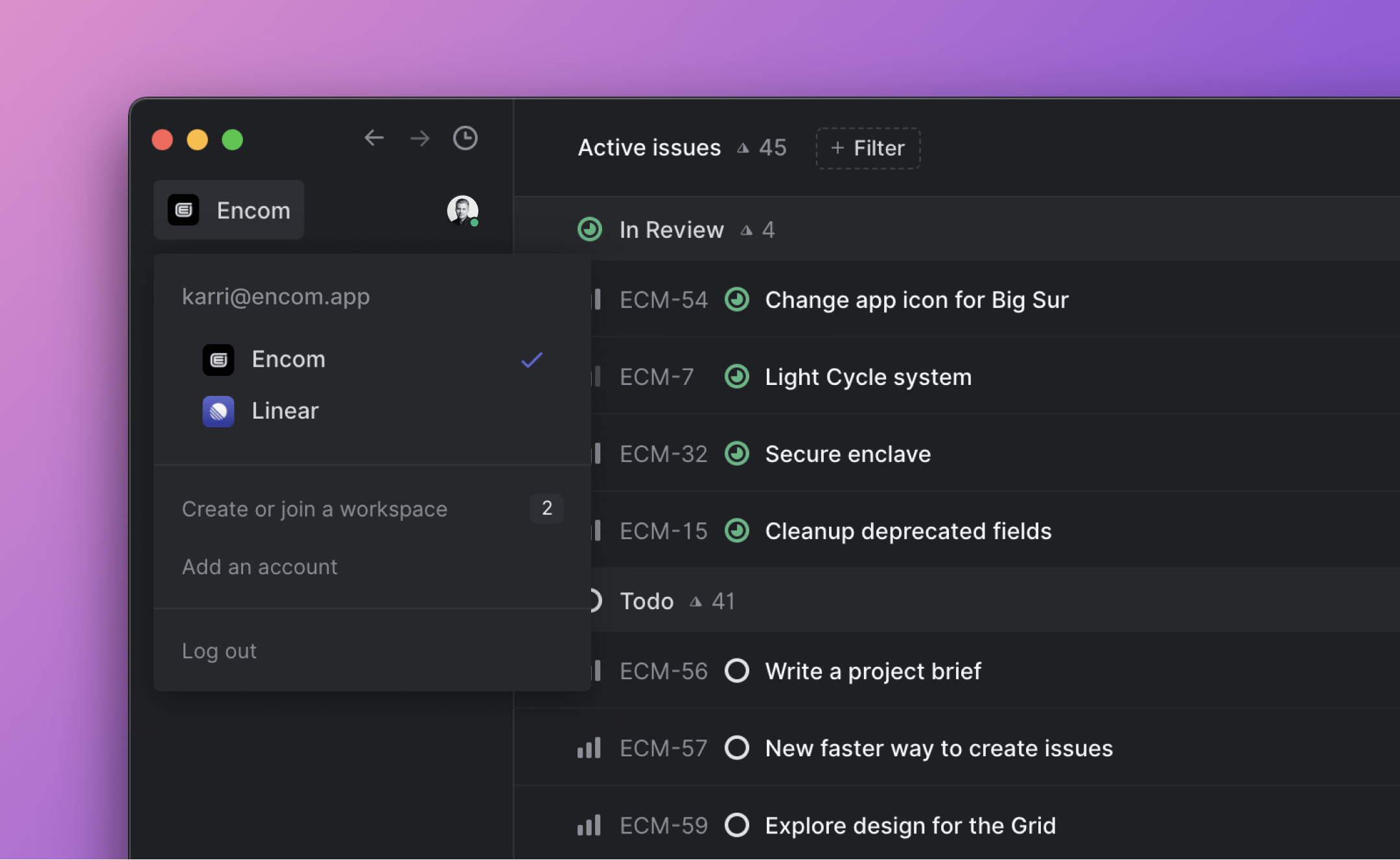 Workspaces - Linear Docs