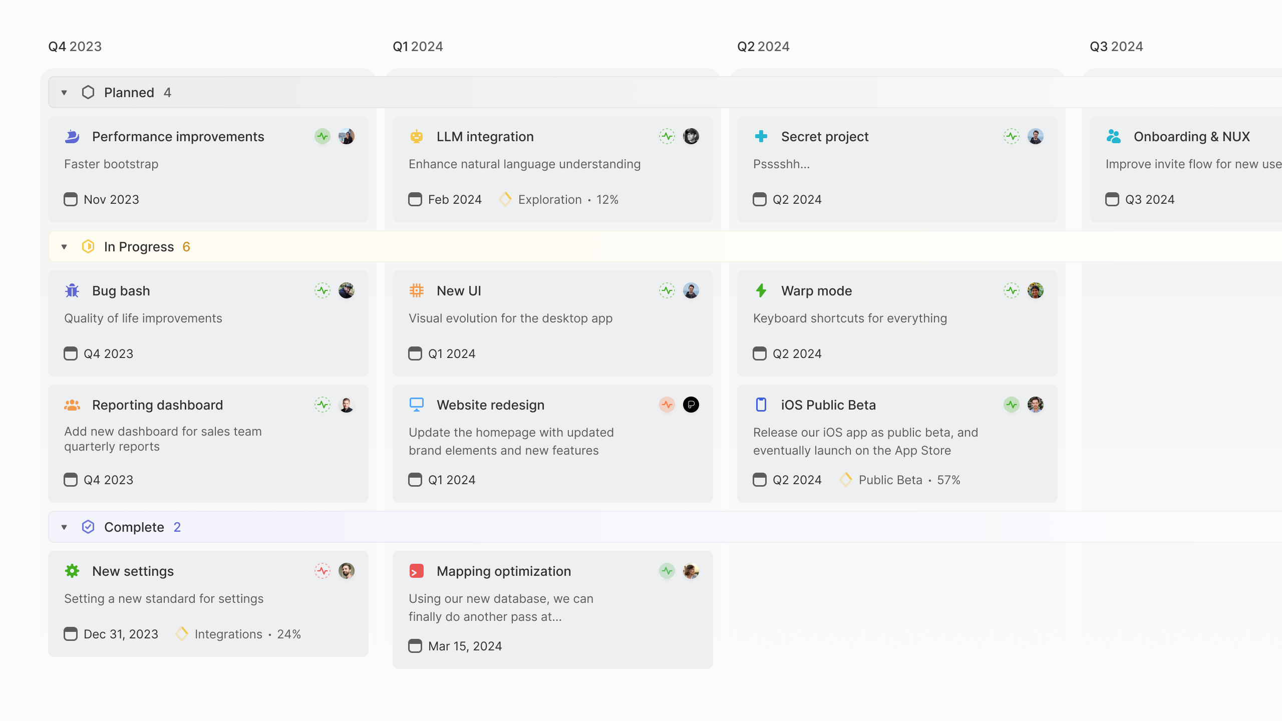 Board layout – Linear Docs