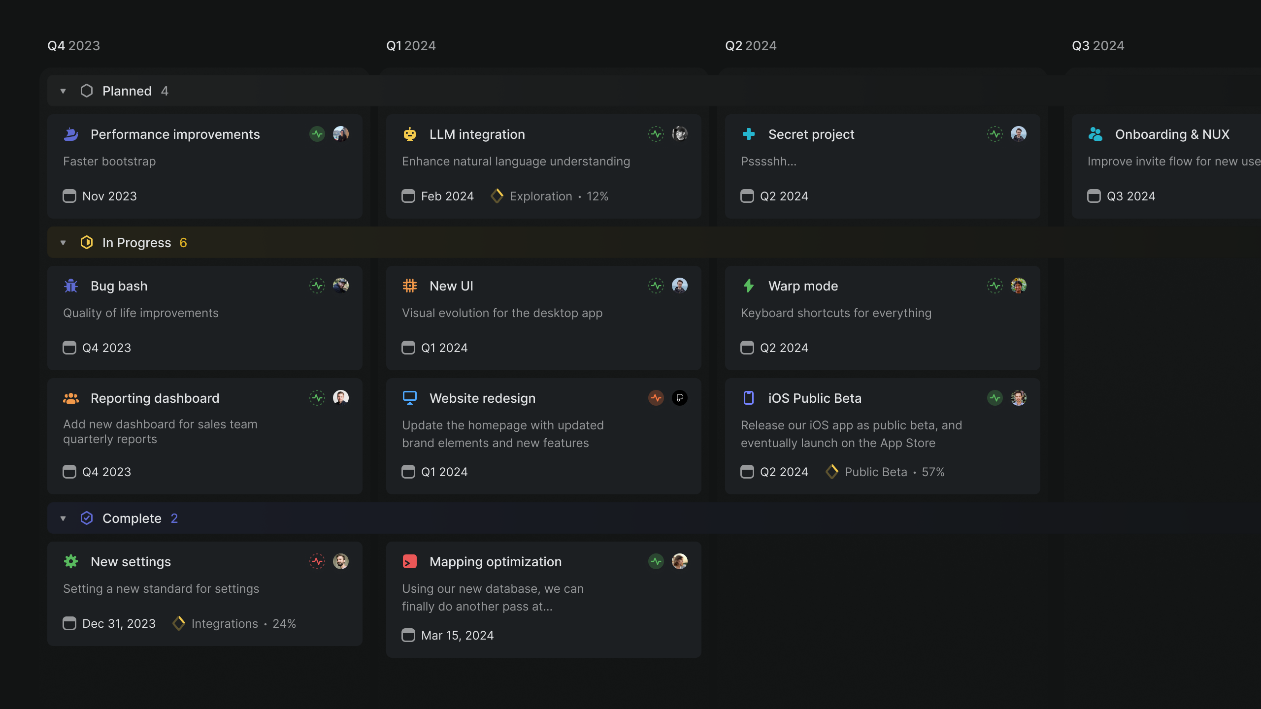 Board layout – Linear Docs
