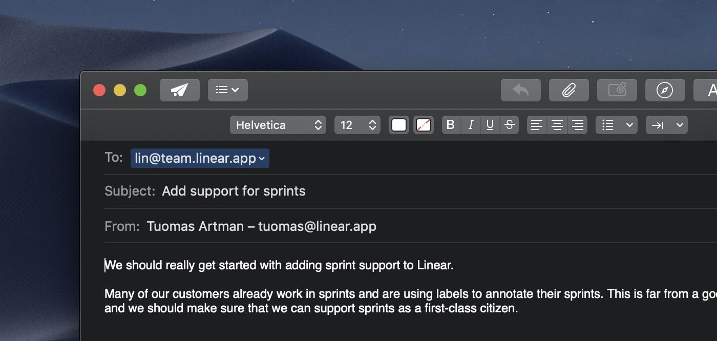Creating new issues via email – Changelog