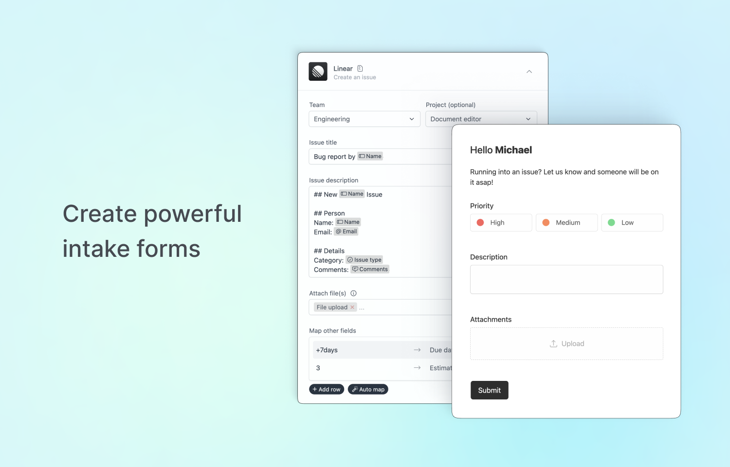 Formcrafts Integration – Linear