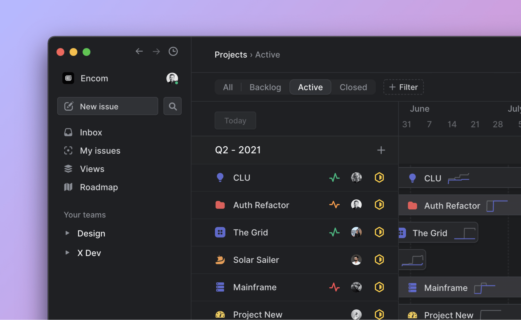 Projects - Linear Guide