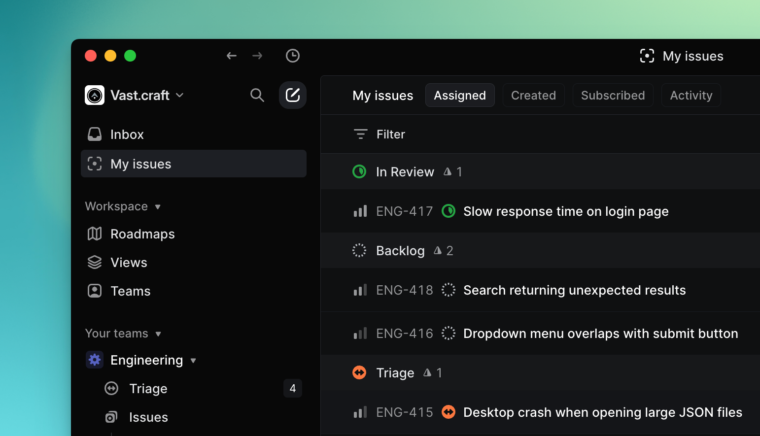 My issues – Linear Docs