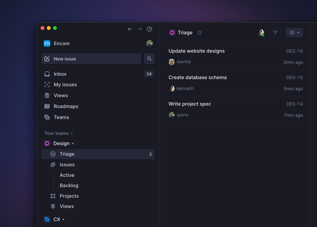Triage – Linear Docs