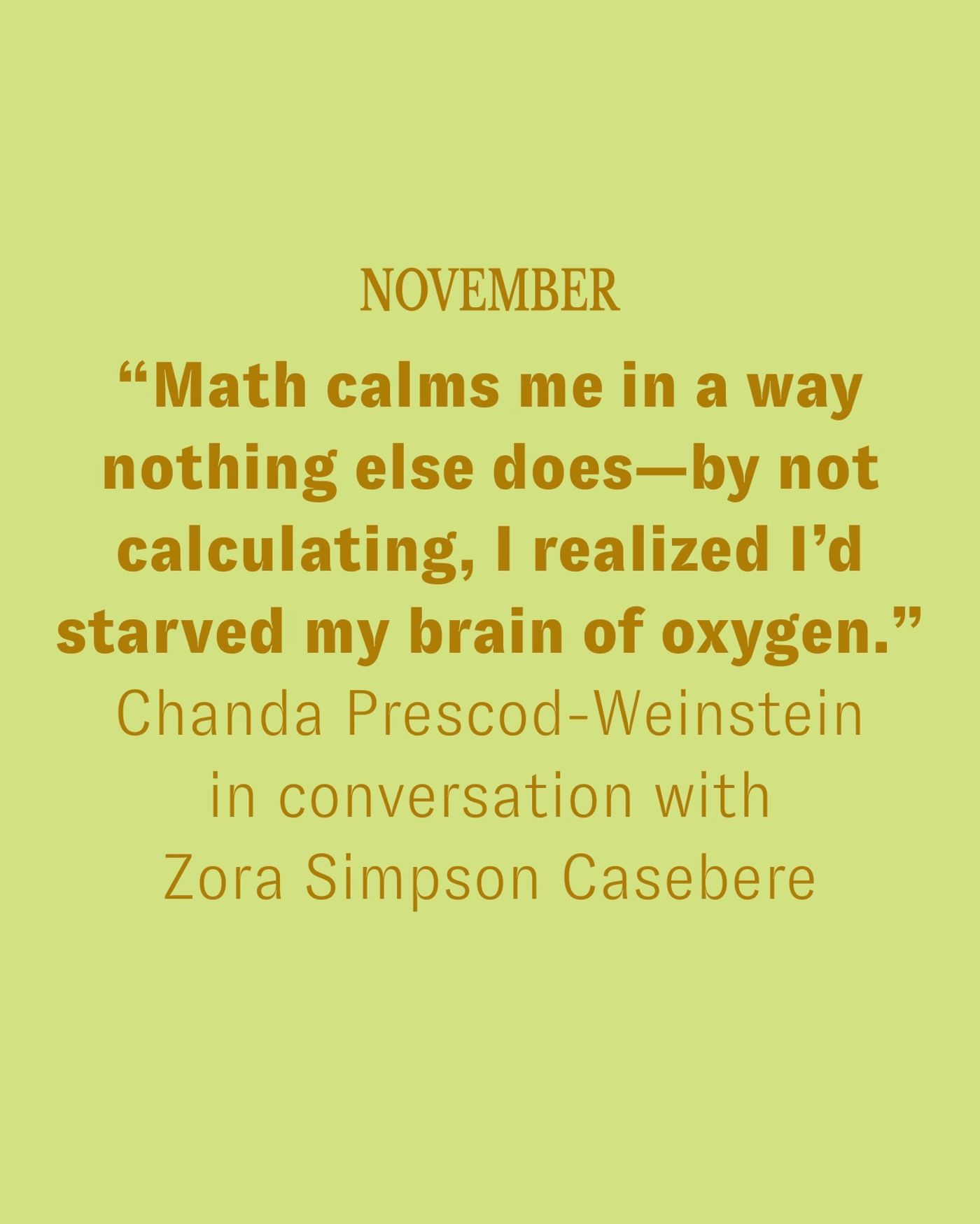 November: Chanda Prescod-Weinstein
