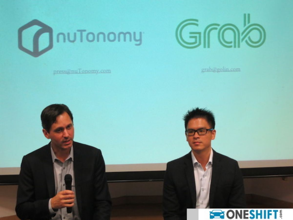 nuTonomy Announces Collaboration with Grab | OneShift by Carousell
