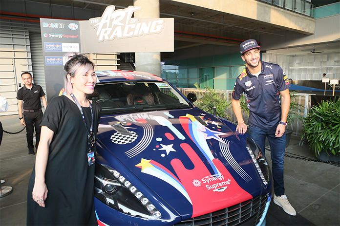 Esso, Mobil 1, and Red Bull Racing's Daniel Ricciardo celebrate 'The ...