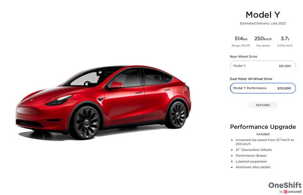 A Fully Loaded Tesla Model Y Performance Will Cost S$300k In Singapore