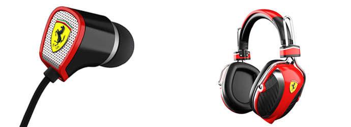 Logic3 Scuderia Ferrari Collection P200 Headphones and R100 Earphones