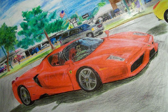 Dreaming of cars in crayon | OneShift