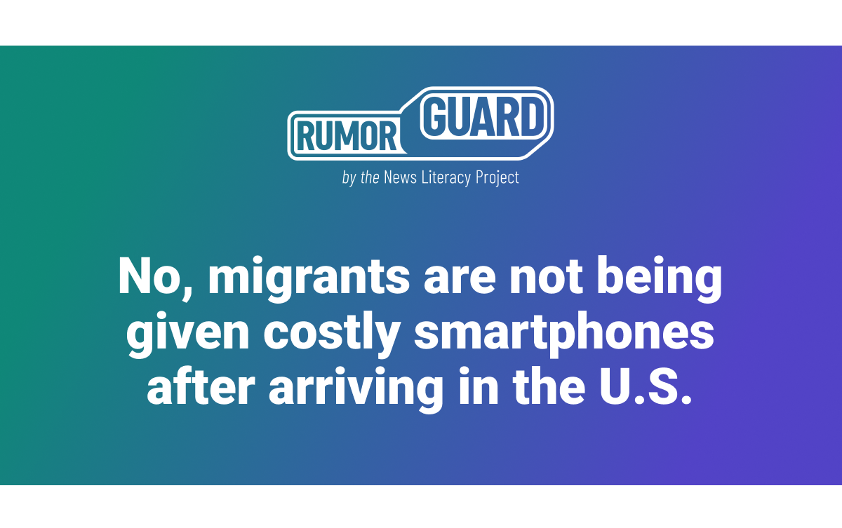 No, migrants are not being given costly smartphones after arriving in ...