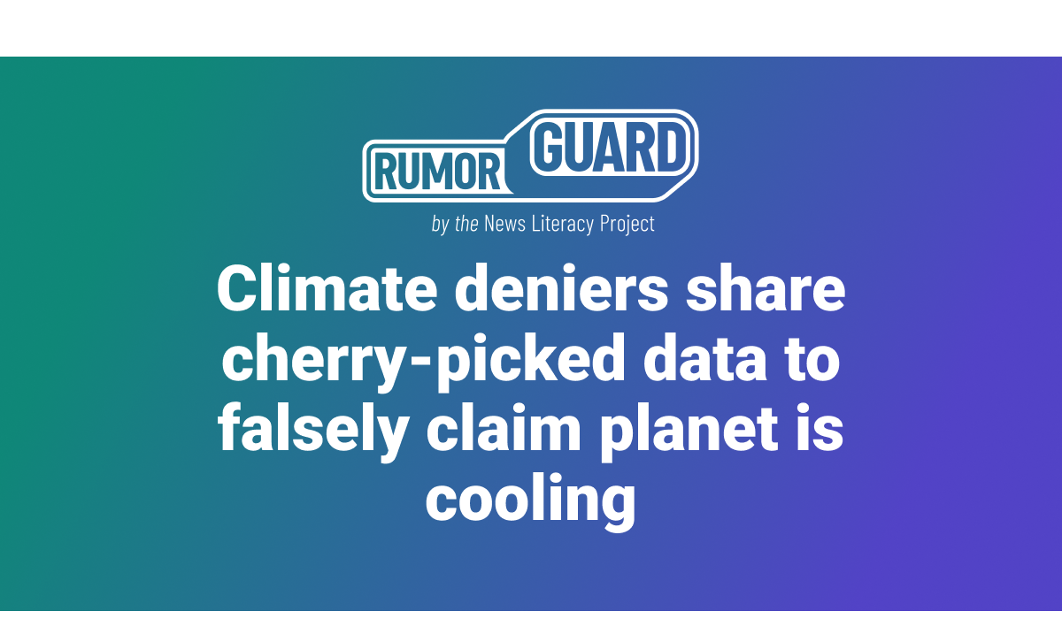 Climate deniers share cherry-picked data to falsely claim planet is cooling