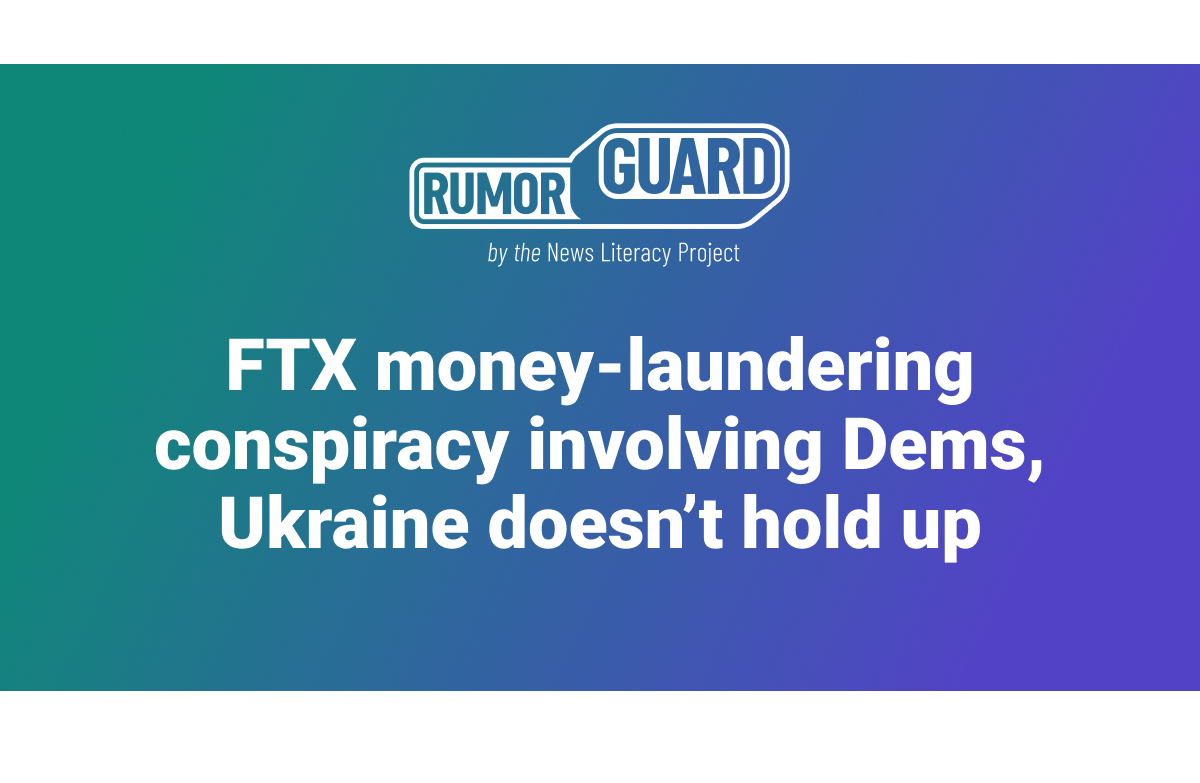 FTX money-laundering conspiracy involving Dems, Ukraine doesn’t hold up