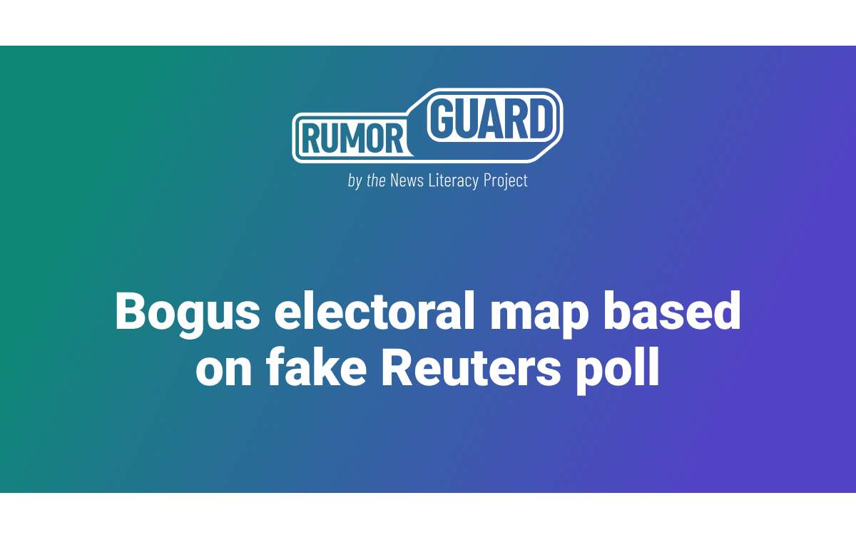 Bogus electoral map based on fake Reuters poll