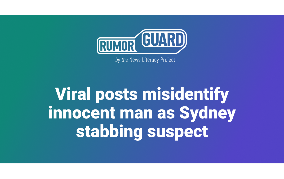 Viral posts misidentify innocent man as Sydney stabbing suspect