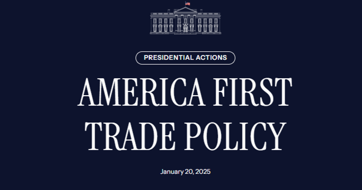 Reviewing the America First Trade Policy Memorandum