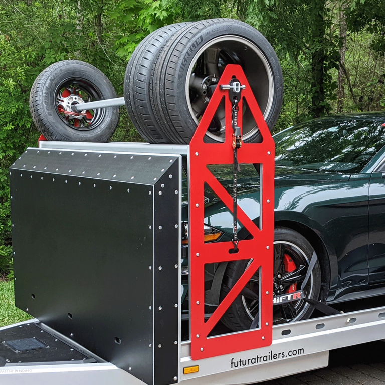 Lockable Tyre Rack | Car Trailer Accessories| Futura Trailers