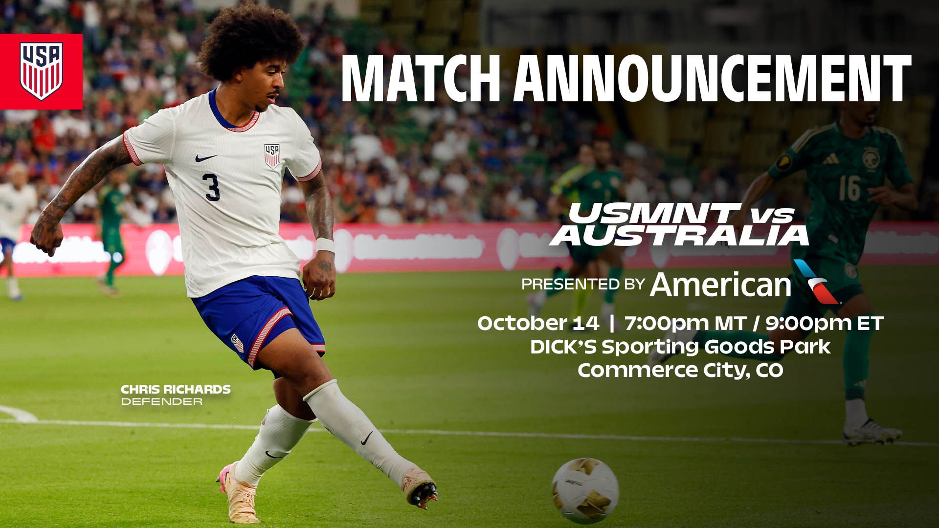 USMNT vs. Australia - Tickets, Live Score & Lineups | Commerce City, CO ...
