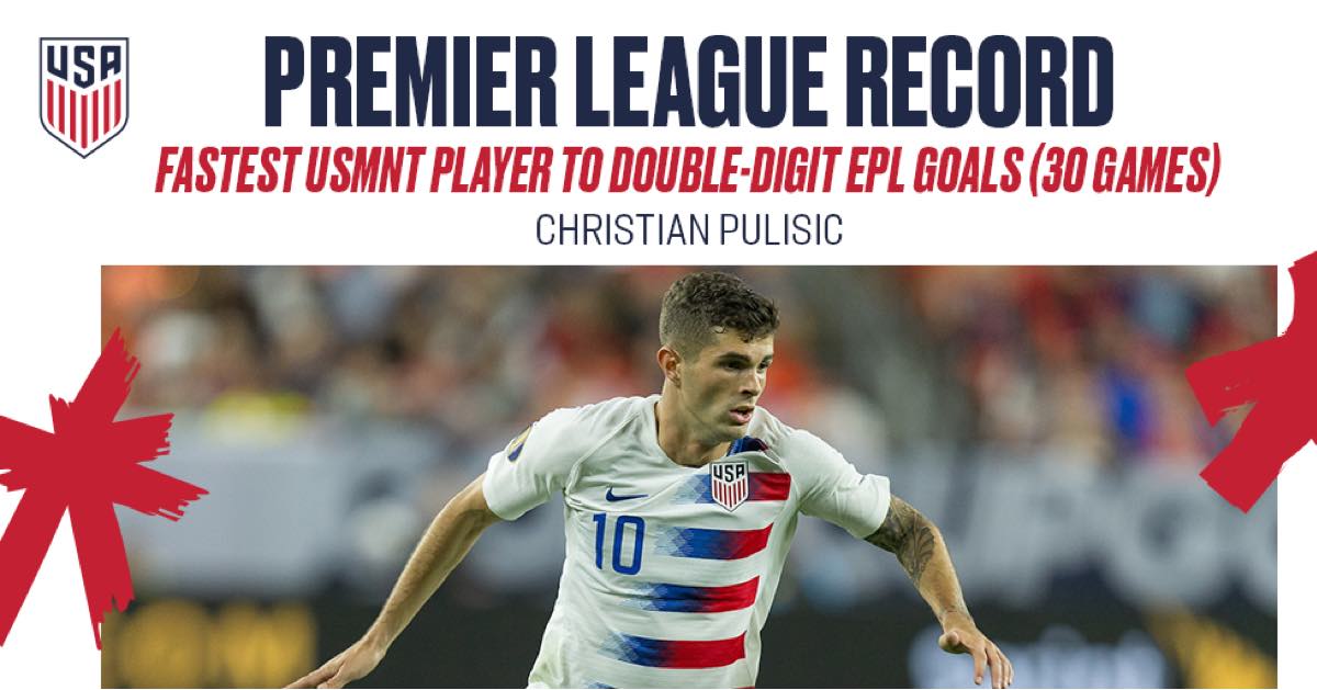 PREMIER LEAGUE RECORD: Christian Pulisic is Fastest American to 10 EPL ...