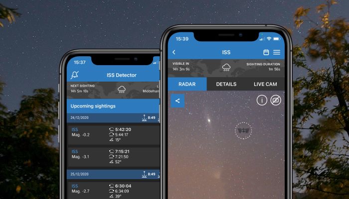 Spot het ISS met de ISS Detector app voor iOS – YipYip