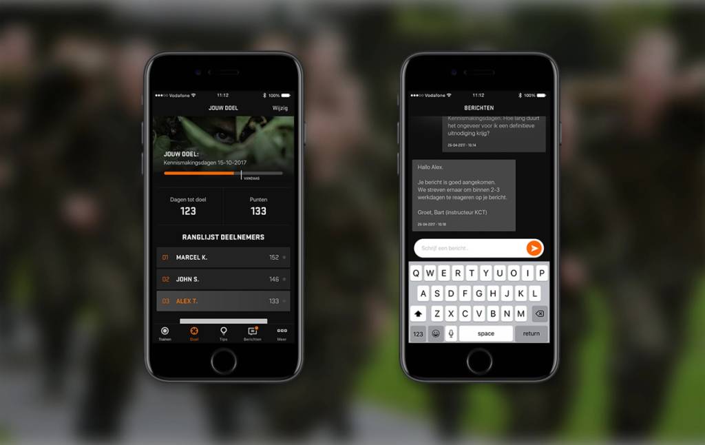 Ministerie van Defensie: KCT trainingsapp – YipYip