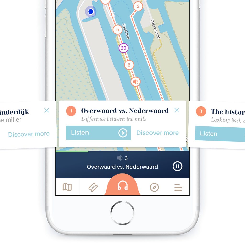 Kinderdijk app inclusief audiotour voor toeristen – YipYip