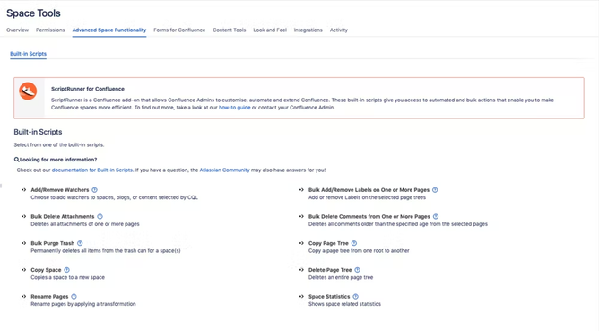 ScriptRunner for Confluence