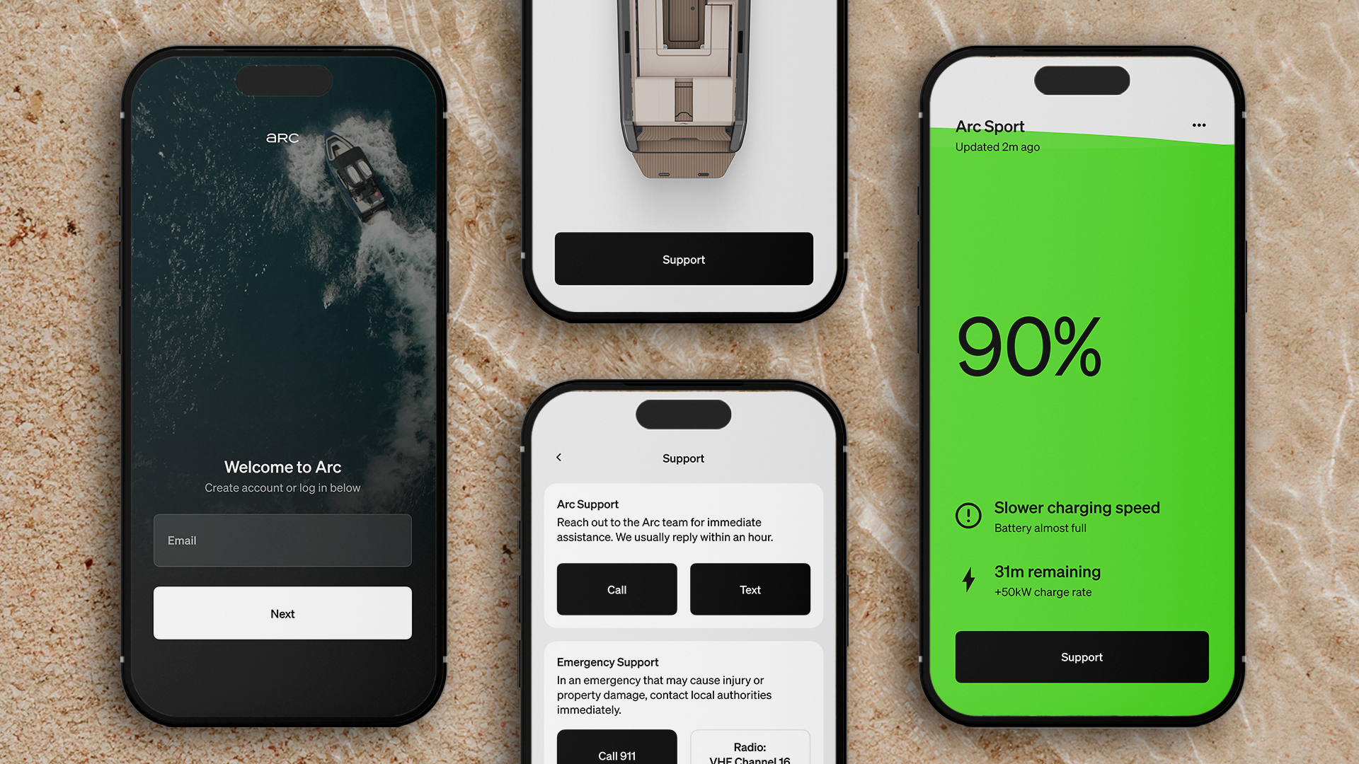 Launching the Arc app